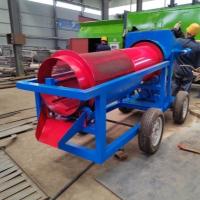 China Gold Mining Equipment Small Scale Rotary Trommel Drum Screen Machine for Placer Gold for sale
