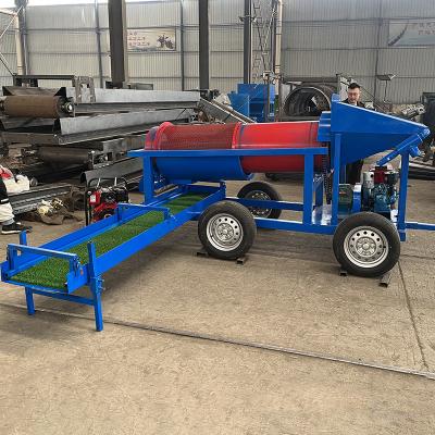 China Portable Gold and Diamond Mining Trommel Scrubber Wash Plant with Feeding Size 300mm for sale