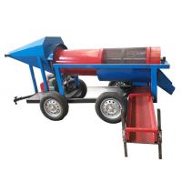 China 3KW Energy Mining Mobile Gold Washing Trommel Screen for River Sand Mining Recovery for sale