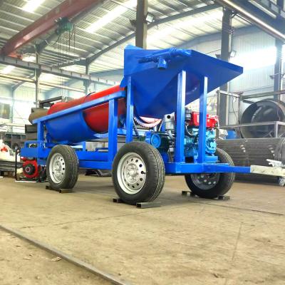 China Gold Trommel Washing Plant Gold Mining Equipment for Customized Discharge Size for sale