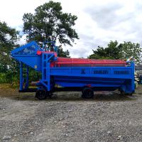 China Portable Gold Trommel Machine for Gold Separation in Yellow Color for sale