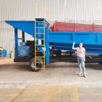 China Steel Plate Punch Hole Gold Trommel Screen for Energy Saving Gold Ore Processing Plant for sale