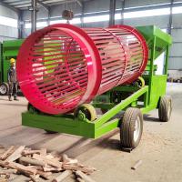 China Rotary Drum Tumbler Mobile Firewood Trommel Screen with Steel Wire Woven Screen Material for sale
