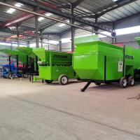 China Municipal Solid Waste Recycling Rotary Trommel Screen with Design and Mobile Function for sale