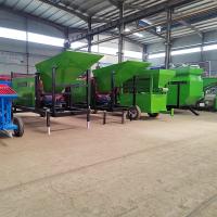 China Heavy Duty Mobile Alluvial Gold Mining Rotary Trommel Drum Screen for Compost and Soil for sale