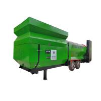 China Paper Wood Chips Plastic Compost and Soil Topsoil Mobile Trommel Screen Feeding Size Less than 300mm for sale