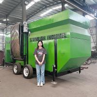 China Paper Wood Chips Plastic Compost and Soil Topsoil Mobile Trommel Screen Feeding Size Less than 300mm for sale