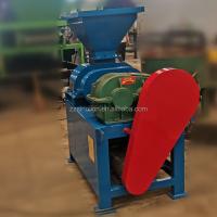 China Coal Charcoal Coke Roller Briquette Press Machine with 850KG Weight and AC Motor for sale