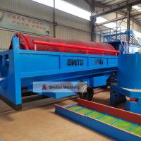 China Rock Feeding Size Less Than 300mm Mobile Trommel Gold Washing Plant with Concentrator for sale