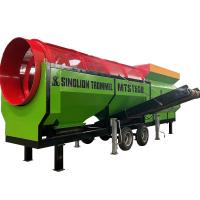 China High Capacity Compost Rotary Mobile Trommel Screen/Sieve with 3-45KW Electric Motor for sale