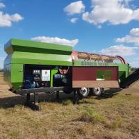 China High Capacity Compost Rotary Mobile Trommel Screen/Sieve with 3-45KW Electric Motor for sale