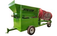 China 220V/380V Heavy Duty Small Mobile Wood Chips Sawdust Rock Soil Stone Trommel Screen for sale