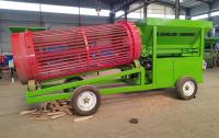 China 220V/380V Heavy Duty Small Mobile Wood Chips Sawdust Rock Soil Stone Trommel Screen for sale