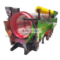 China Building Material Shops Environmental Mobile Granular Fertilizer Trommel Rolling Screen for Hemp Seed for sale
