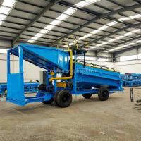 China Small Gold Mining Trommel Mobile Gold Washing Rotary Trommel Screen with 98% Efficiency for sale