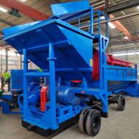 China Mobile Alluvial Gold Mining Equipments Trommel Screen Washing Plant with High Capacity for sale