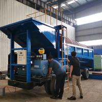 China Mobile Gold Wash Plant Alluvial Trommel Screen with Conveyor Discharge Size as Request for sale