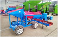 China Mobile Gold Wash Plant Alluvial Trommel Screen with Conveyor Discharge Size as Request for sale