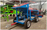 China Mobile Gold Wash Plant Alluvial Trommel Screen with Conveyor Discharge Size as Request for sale