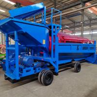 China High Rigidity Mobile Placer Gold Washing Plant 400 TPH Trommel Screen for Gold Mining for sale