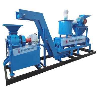 China 3900KG Charcoal Coal Coke Powder Ball Oval Forming Briquette Making Machine Complete Line for sale