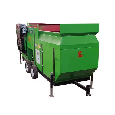 China Mobile Rotary Trommel Screen for Woodchips and Sawdust Feeding Size Less Than 300mm for sale