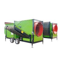 China Mobile Rotary Trommel Screen for Woodchips and Sawdust Feeding Size Less Than 300mm for sale