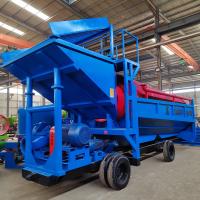 China Gravity Separator 100tph Mobile Gold Sand Washing Drum Machine Australia Gold Tromme Recovery Plant for sale