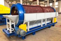 China Construction Works Rotary Magnetic Trommel Screen for Steel Metal Granule Separation for sale