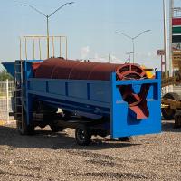 China Gravity Separator 100tph Mobile Gold Sand Washing Drum Machine Australia Gold Tromme Recovery Plant for sale