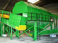 China Voltage-Adjustable Municipal Solid Waste Trommel Screen with Customizable Capacity for sale