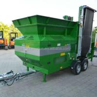 China Waste Management Made Easy with Mobile Compost Drum Screen and Stacking Belt Conveyor for sale