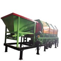 China Less Than 300mm Feeding Size Mobile Compost Rotary Sieve Machine for Composting Plant for sale