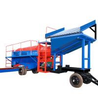 China 100-200t/h Drum Screen Alluvial Gold Diamond Mobile Mining Separation with Mining for sale