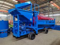 China 100-200t/h Drum Screen Alluvial Gold Diamond Mobile Mining Separation with Mining for sale