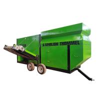 China 220-420V Mobile Round Garden Soil Sieve Topsoil Trommel Screen for Manufacturing Plant for sale
