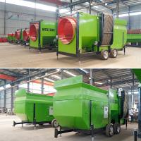 China High Capacity Mobile Soil Screen Portable Topsoil Trommel Screener With 60m3/h Capacity for sale