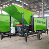 China 60m3/hour Portable Vibrating Screen for Pig and Sheep Manure Gravel Wood Chip Composting for sale