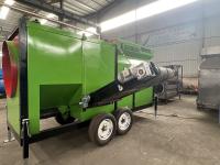 China 2-3 Layers 30m3/h Mobile Trommel Screen for Gravel Compost Pig and Sheep Manure for sale