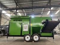 China 2-3 Layers 30m3/h Mobile Trommel Screen for Gravel Compost Pig and Sheep Manure for sale