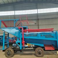 China 220V/380V/415V/480V Mobile Gold Sand Separator Mining Trommel Machinery Washing Plant for sale