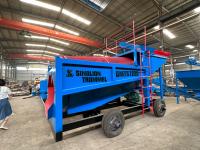 China 220V/380V/415V/480V Mobile Gold Sand Separator Mining Trommel Machinery Washing Plant for sale