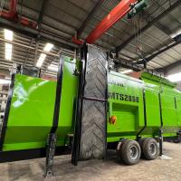 China Farms 33.2kw Motor Big Capacity MTS 2050 Mobile Trommel Sieve for Compost Rotary Drum for sale