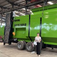China Farms 33.2kw Motor Big Capacity MTS 2050 Mobile Trommel Sieve for Compost Rotary Drum for sale