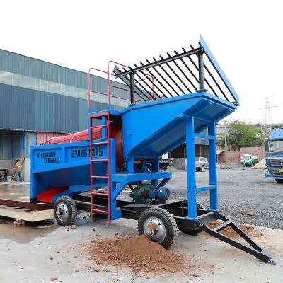 China Mobile Gold Trommel Screen Machine Wash Plant Customizable Packing / Graphic / Sieve for sale