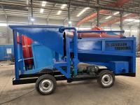 China 220V/380V/415V/480V Mobile Gold Sand Separator Mining Trommel Machinery Washing Plant for sale