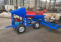 China 220V Mini Scale 5-10 Tons Alluvial Gold Washing Plant Mobile Gold Mining Trommel Screen for sale