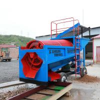 China Mining Separation Sand Alluvial Gold Washing Mobile Trommel Screen for Market in Russia for sale
