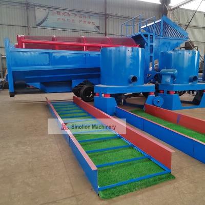 China Steel Portable Gold Gemini Shaking Table for Mine Separation Equipment at 8m*2.2m*3.6m for sale