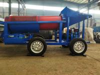 China 220V/380V/440V Voltage Portable Placer Gold Mobile Trommel Screen with Easy Operation for sale